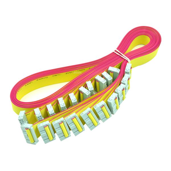 Quality Yellow 16 Pins 1.27mm FFC Flexible Flat Cable for sale