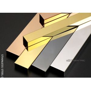 Quality Electroplating Stainless Steel U Profile , U Moulding Trim SUS316 Material for sale