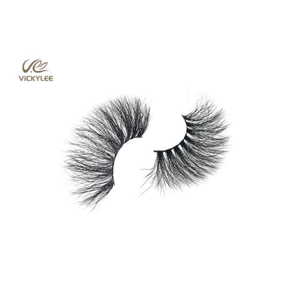 Quality Natural Black Cotton Stalk 27mm False Lashes Dramatic for sale