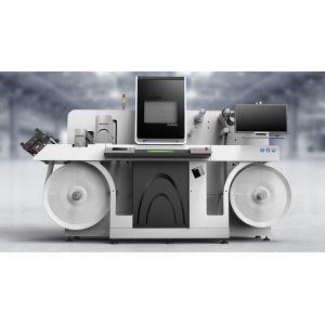 Quality Digital Label Embellishments Inkjet Digital Printer with UV Varnish and Foil for sale