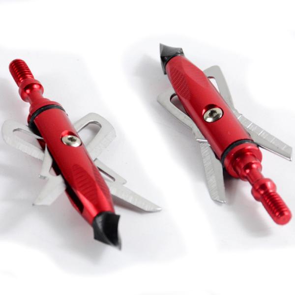 Quality Folded Archery Bow and Arrow 100 Grain Hunting Broadheads Customization for sale