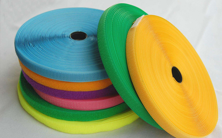 70% nylon 30% polyester self adhesive hook and loop tape in dots, square,and coins shape and other special shape for market