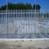 Quality European style hot dipped palisade fencing railway metal palisade fencing for sale