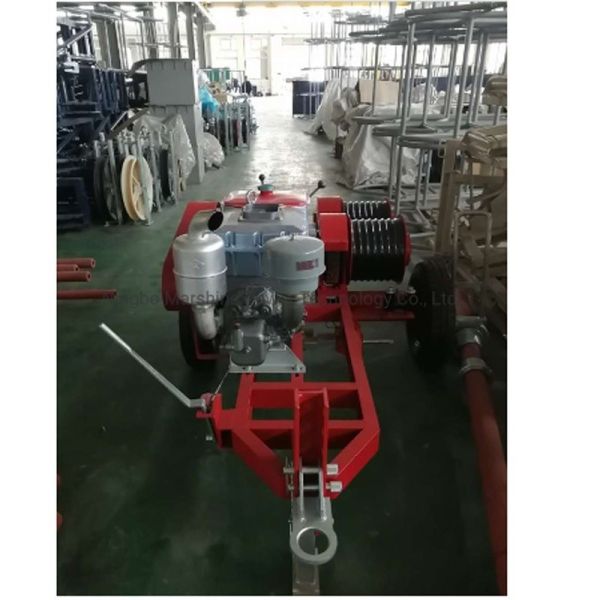 Quality Honda Engine Dual Bull Wheel Powered Cable Pulling Winch Puller Machine for sale