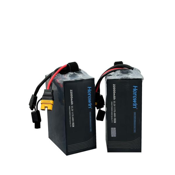 Quality Herewin 14s Battery 53.2V 22000mAh Pouch Soft Pack 25C LiHv Battery For Drones for sale