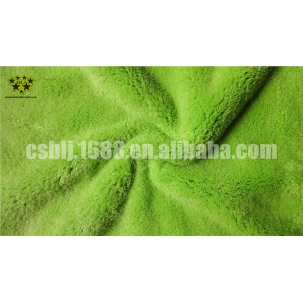 Quality Green Plush Buffering Towel / High Absorbtion Microfiber Dusting Cloth For for sale