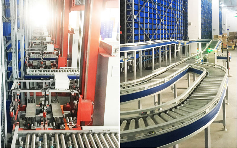Box Conveyor & Sorting System Warehouse Storage Rack