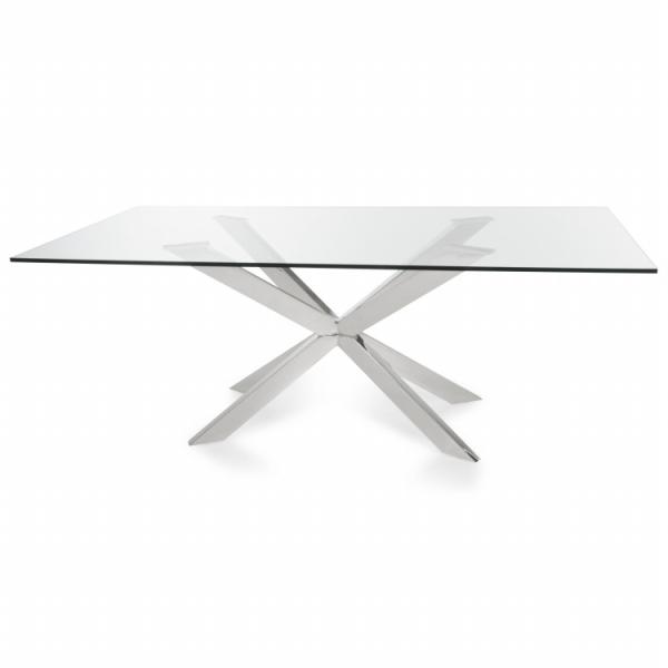Quality Tempered Glass Top 0.3m3 67kgs Steel Dining Set for sale