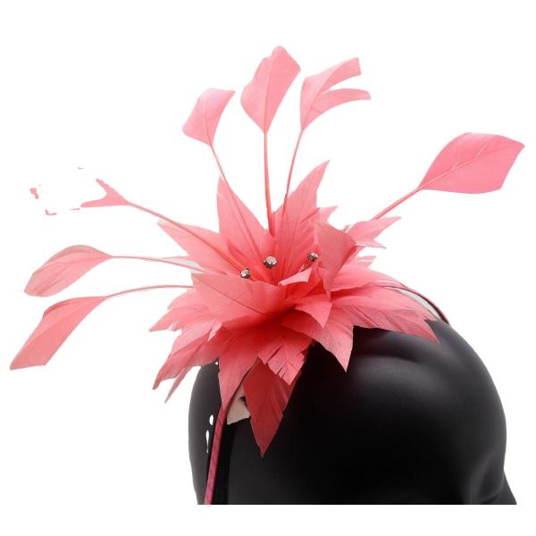 Quality Trendy Stripped Goose Feather Flower Headband with International Shipping Services for sale