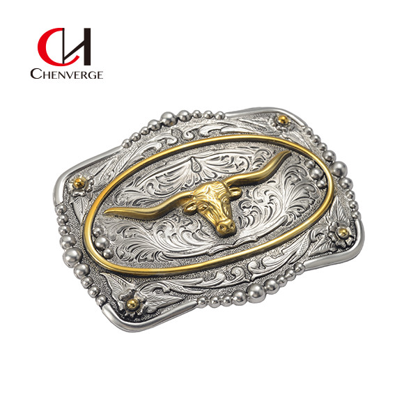 Quality Zinc Alloy Metal Plate Belt Buckles Thickness 4mm Anti Erosion for sale