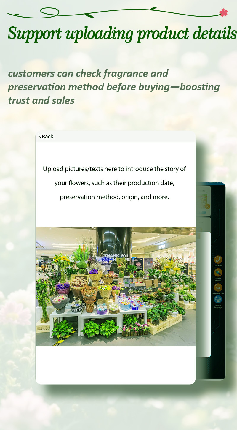 Micron Customized Locker Compartments for Fresh Flower Vending Outdoor Smart Flower Dispenser