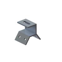 China Trapezoid Aluminum Solar Panel Metal Roof Clamps Frameless Racking factory