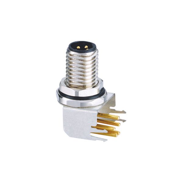 Quality Shielded Miniature Circular Connectors M8 Right Angle For Sensors Actuators for sale
