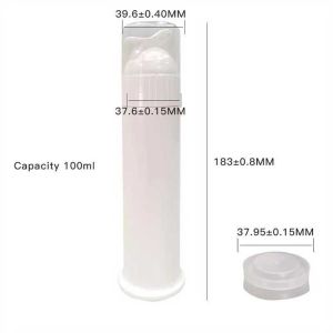 Quality FDA-approved PP Material Airless Pump Bottle Toothpaste Custom Logo Color for sale
