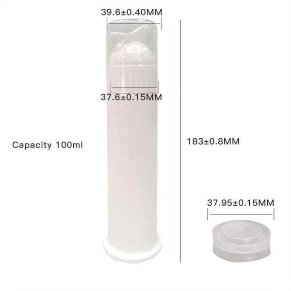 Quality Eco-friendly PP Plastic Toothpaste Refillable Pump 100ml Custom Color Label for sale