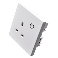 Quality AC240V Smart Plug Socket 2.4G WiFi Tuya Smart Plug UK Fire Retardant for sale