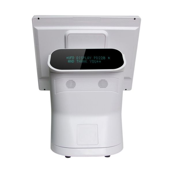 Quality 80mm Printer 15in VFD Fanless Touchscreen Pos PCAP Touch Retail Pos System for sale