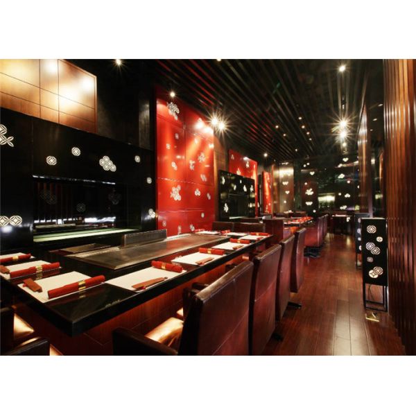 Quality Double Air Blower Electric Teppanyaki Grill Rectangle Shape For Restaurant for sale