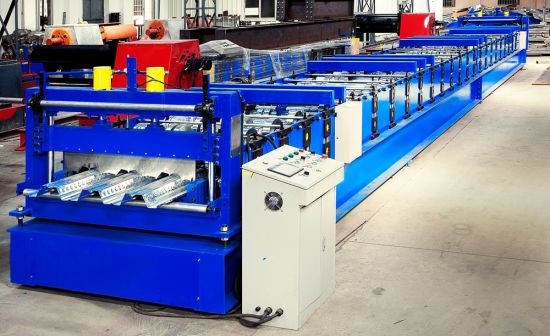 Quality Metal Floor Deck Roll Forming Machine Galvanized Sheet / Cold Roll Steel for sale