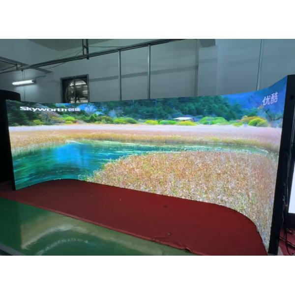 Quality Curved Shopping Mall LED Screen with MEANWELL Power Supply and SMD PH4.81mm for sale