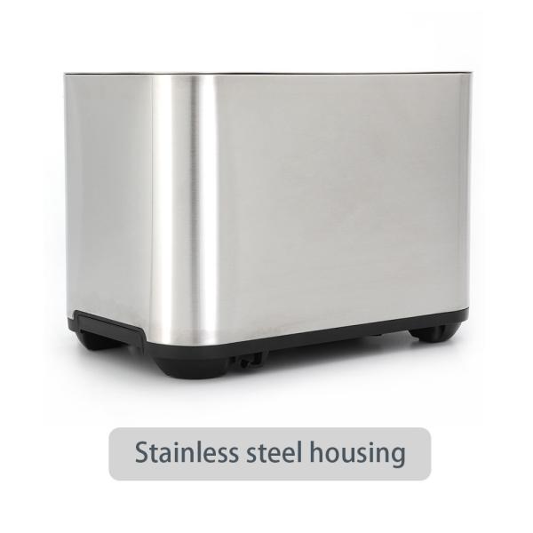 Quality Electric 120V Black Stainless Toaster 2 Slice Wide Slot 1000W for sale