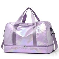 Quality Rectangle Unisex Cross Body Fitness Bag in Purple with Large Capacity for sale
