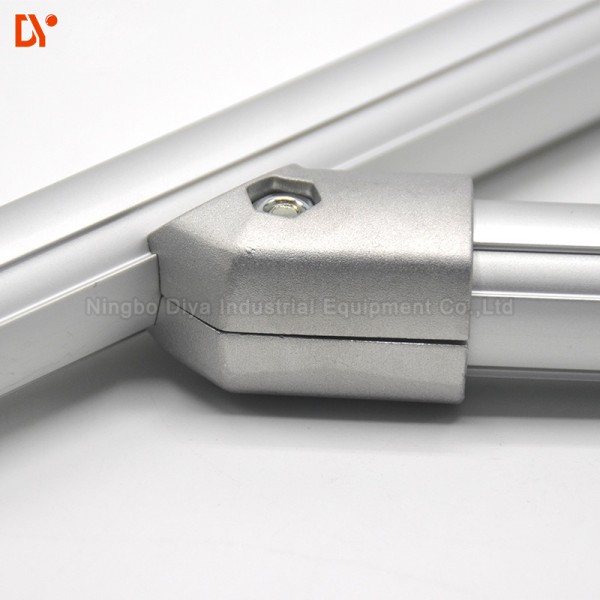 Quality Outer Type 45° Connecting OD 28MM Aluminum Pipe Connector for sale