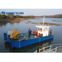 Quality Hydraulic Multi Cat Work Boat for Dredger Working Speed 8-10 knots 2 Pieces for sale