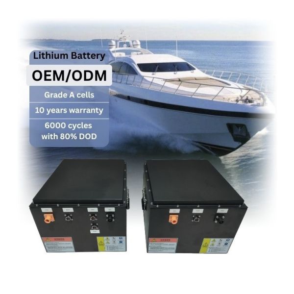 Quality OEM ODM Custom Boat Lithium Battery 100ah Lithium Marine Battery Waterproofing for sale