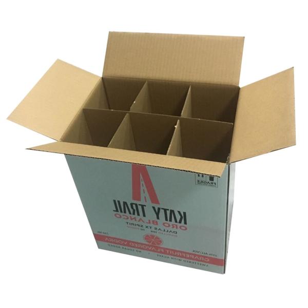 Quality 6 Bottle Wine Shipper Round Box Packaging Made Of Recyclable Paper Material for sale