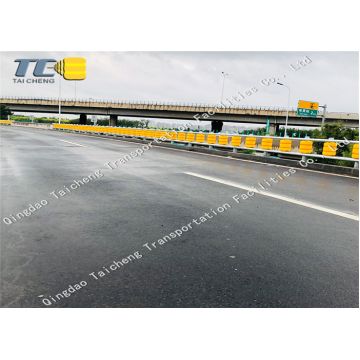 Quality Easily Assembled Highway Median Barriers , W Type Crash Barrier In Road for sale
