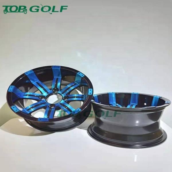 Quality Blue Colour Golf Cart EZ-GO 12 Inch Wheel Rim for sale