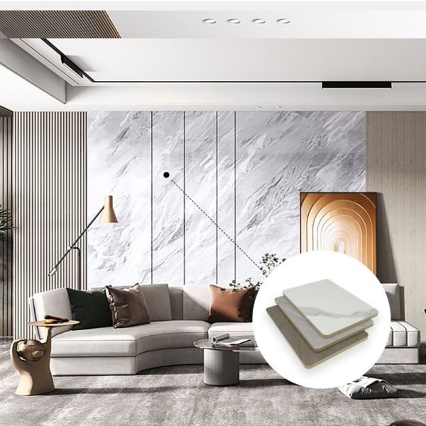 Quality 150 Square Hole Plastic Sheet Wall Paneling for Marble Interior Decoration for sale