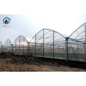 Quality Agricultural PE Film Multi Span Greenhouse With Metal Frame 8m / 9.6m Span Width for sale