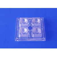 Quality Optical Grade PC Led Lamp Lens 90x90 4 LED 5050 / 5730 SMD For High Bay Lighting for sale