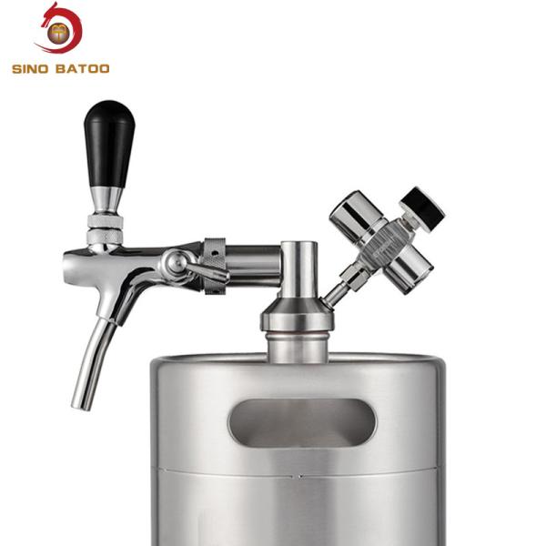 Quality Solid Sturdy Firmly SUS304 Mini Keg Beer Dispenser For Flow Control Tap for sale