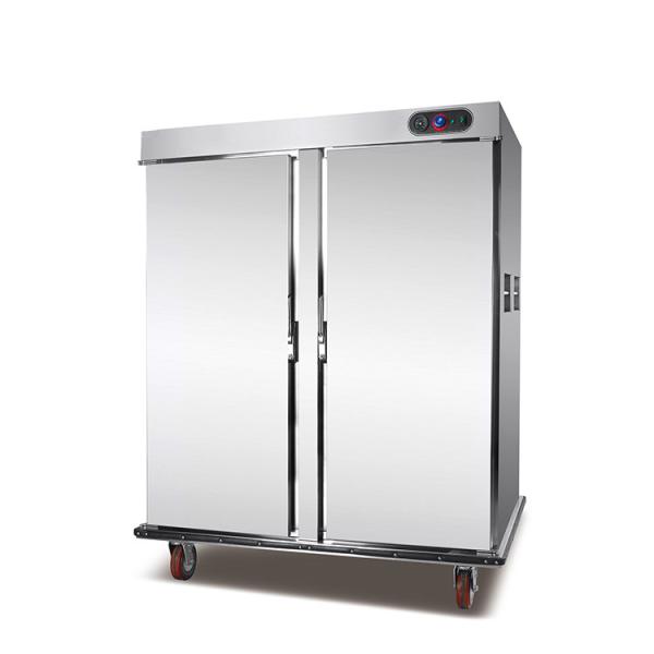 Quality Mobile Large Commercial Food Warmer Cabinet With Wheels Stainless Steel for sale