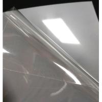 China Printable 90micron Transparent Vinyl Sticker Roll Clear For Glass factory