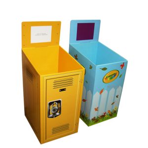 Quality Retail Cardboard Dump Bin Display Eye Catching Foldable Structure for sale