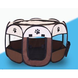 Quality 114cm 58cm Dog Pen Fence Panels Breathable Octagonal With Carrying Bag for sale