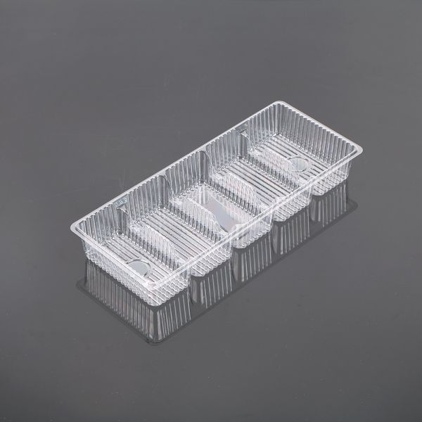 Quality Hengmaster Food Grage Disposable Plastic Biscuit Disposable Snack 5-com PET Tray for sale