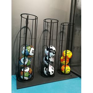 Quality Floor Standing H1020mm W270mm Garage Sports Ball Storage , Vertical Basketball for sale