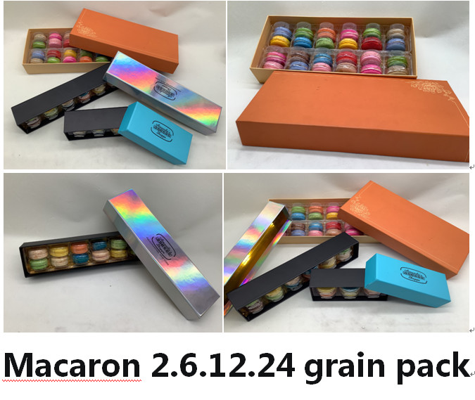 Macaron packaging product sample