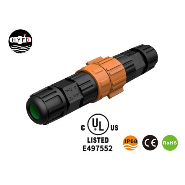 Quality M16 3 Pin 7.6MM Waterproof Circular Connector For LED Lighting for sale