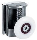 Quality Polished SS304 Metal Sliding Door Rollers Replacement 5mm Width For Shower Door for sale