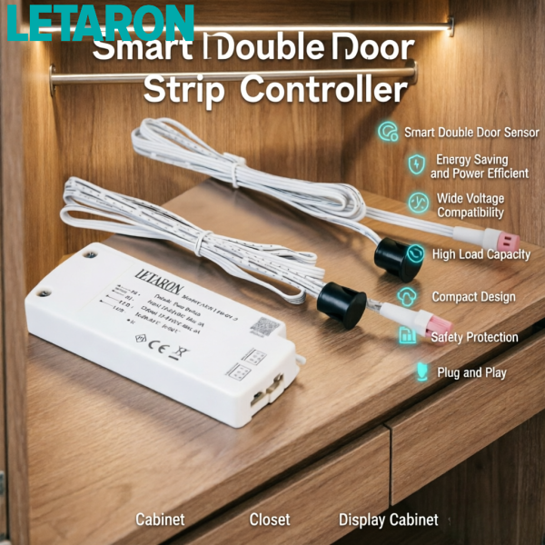 Quality 120W 5000mA IR Dimmer Double Door Sensor Switch with Plastic Sensors CE Certificated for sale