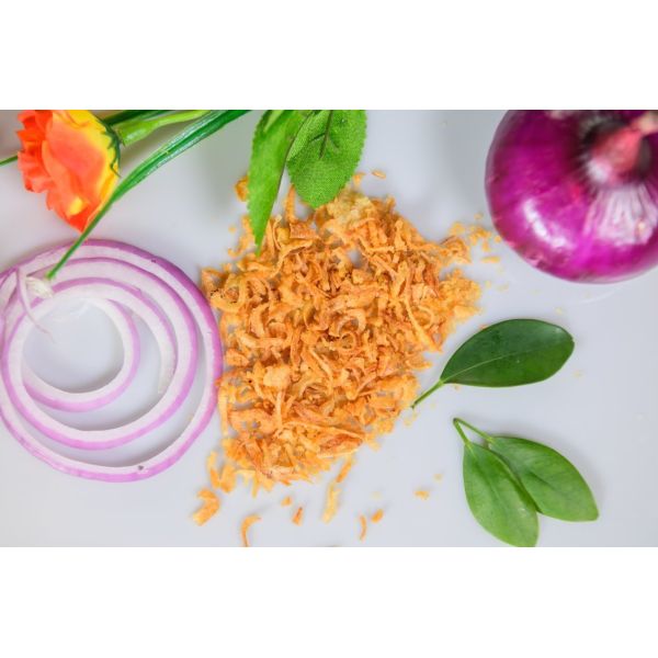 Quality Yellowish 30*30mm Delicious Crispy Fried Onion for sale
