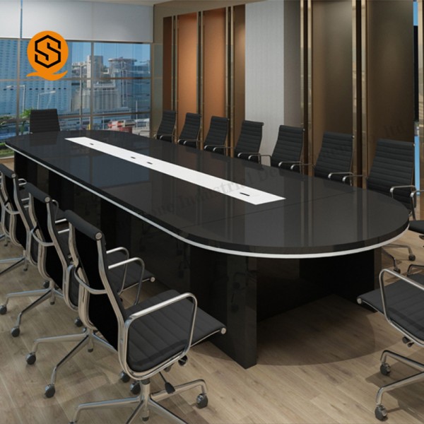 Quality Antibacterial Solid Surface Conference Table Oval Meeting Room Table for sale