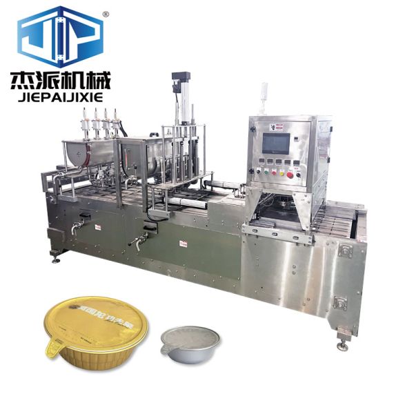 Quality 4 Heads Automatic Tray Filling Machine 304 Stainless Steel for sale