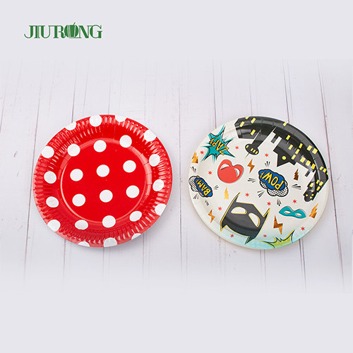 Quality Customised Disposable Biodegradable Paper Plates Eco Friendly 10inch 33cm dia for sale